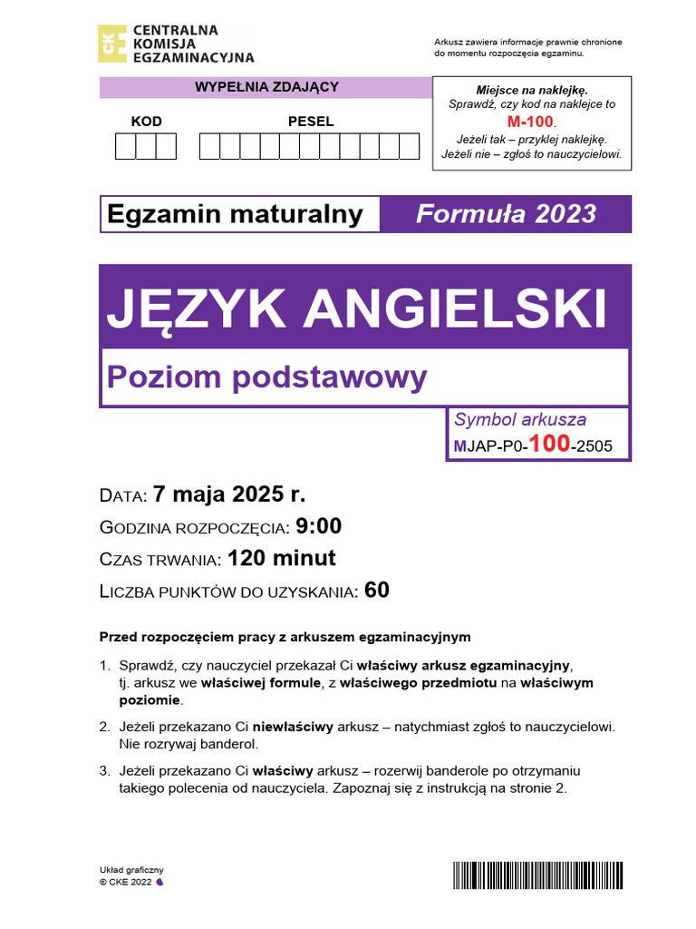 MJAP P0 100 B 2505 Arkusz | PDF