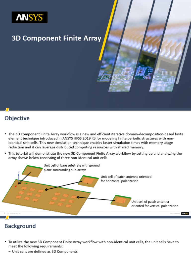 3D Component Finite Array | PDF | Antenna (Radio) | Polarization (Waves)