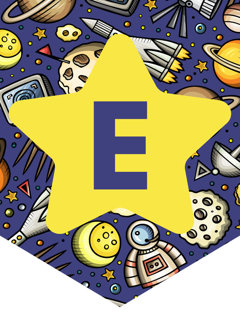 Colorful Fun Space Classroom Bunting PDF | PDF