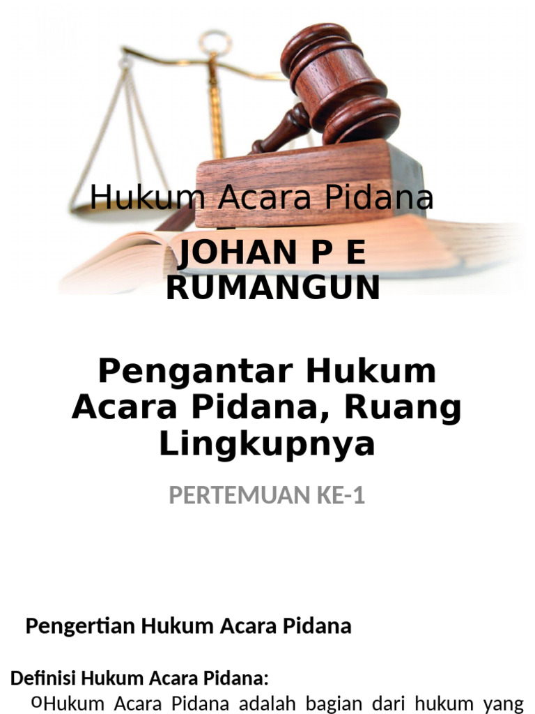 Prosedur Hukum Acara Pidana dan Penyidikan | PDF
