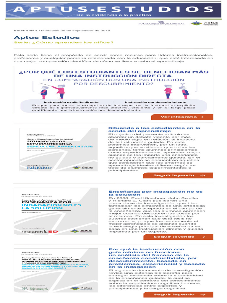 Aptus Estudios | PDF | Enseñando | Aprendizaje