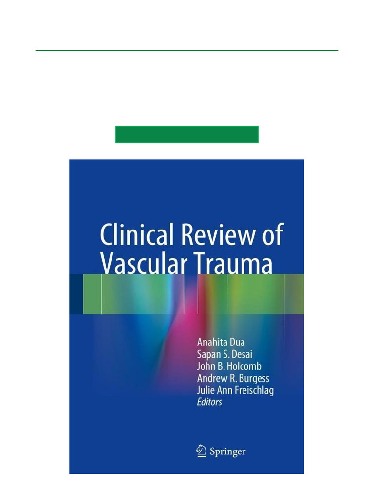 Clinical Review of Vascular Trauma (FULL VERSION DOWNLOAD) | PDF ...