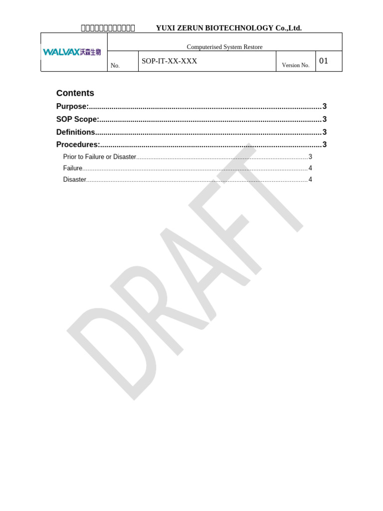 Computerized System Restore SOP | PDF | Backup | Computing