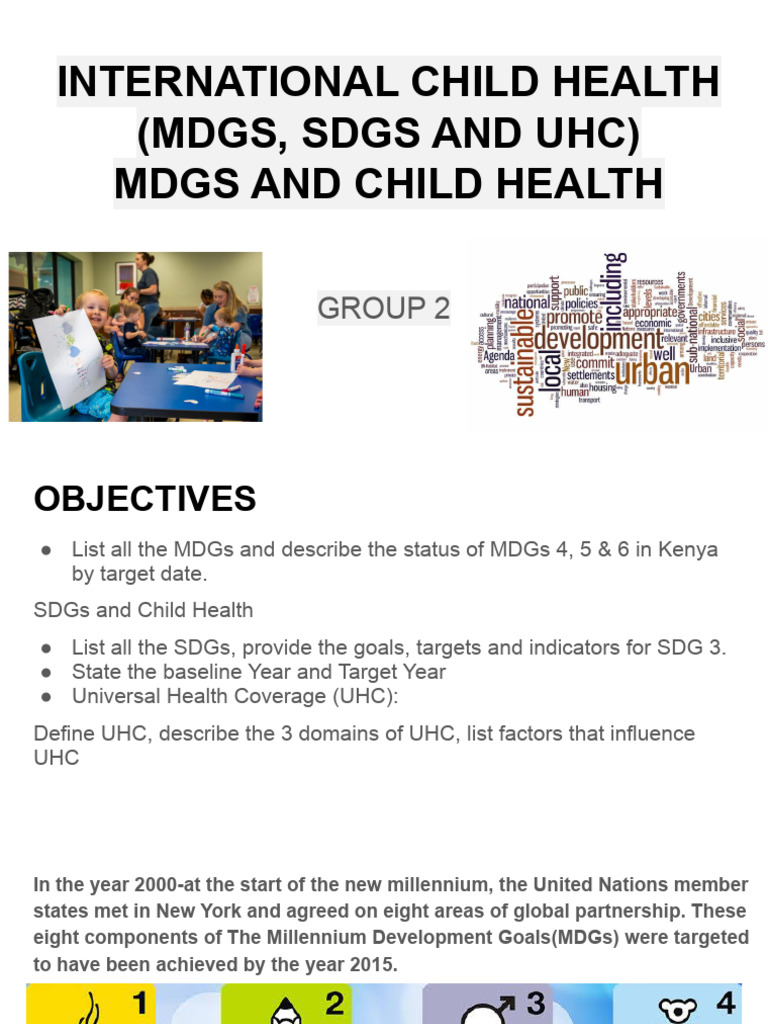 11.international Child Health (MDGS, SDGs and UHC - 2 | PDF ...