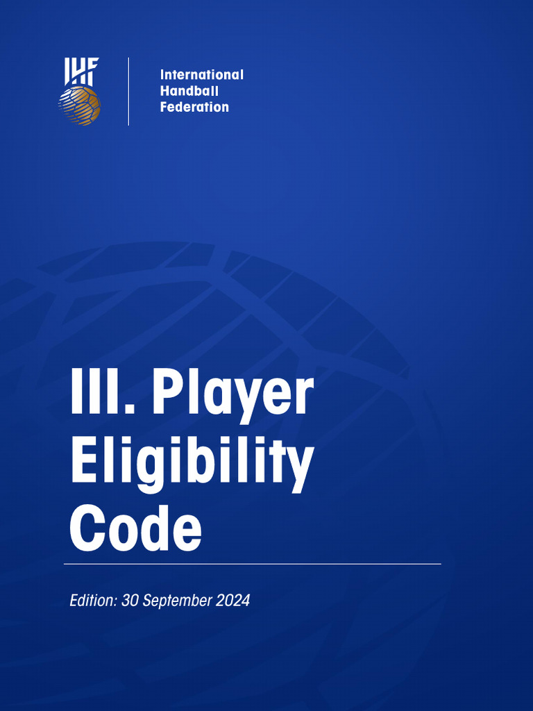 03 - Player Eligibility Code - E | PDF