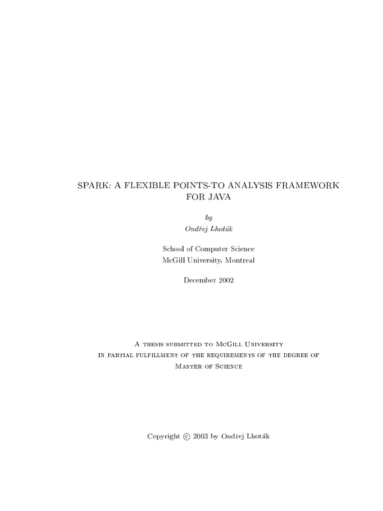 Sable Thesis 2003 Masters Olhotak | PDF | Vertex (Graph Theory) | Pointer (Computer Programming)