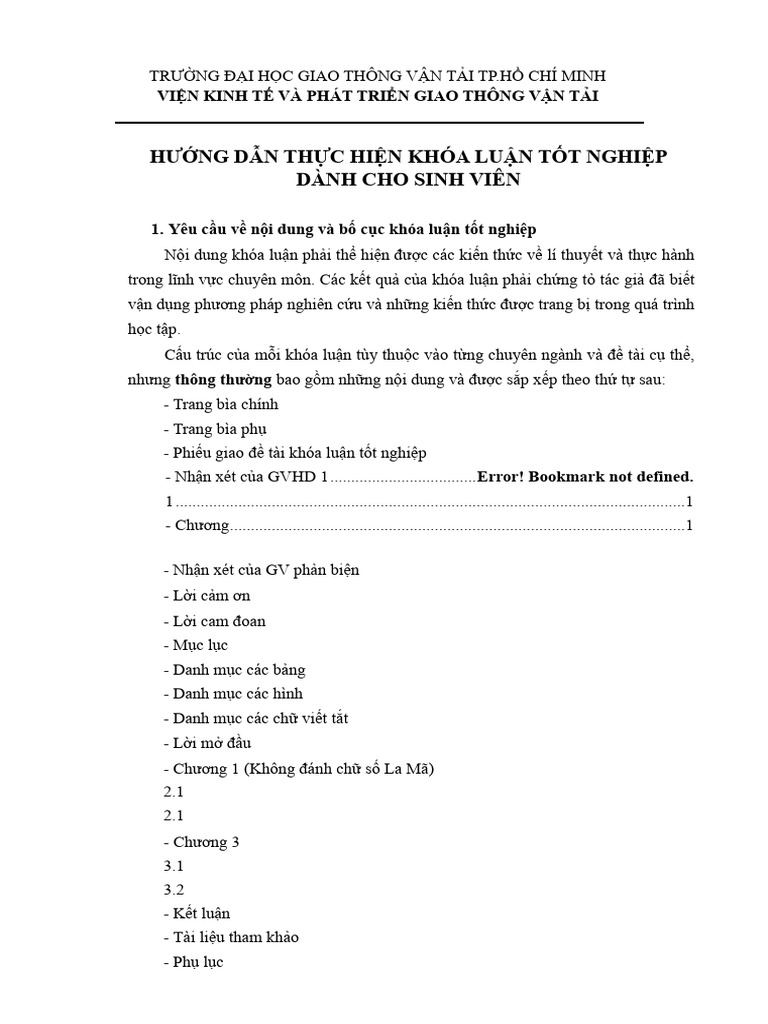 Huong Dan Trinh Bay KLTN KTVT 1 (1) | PDF