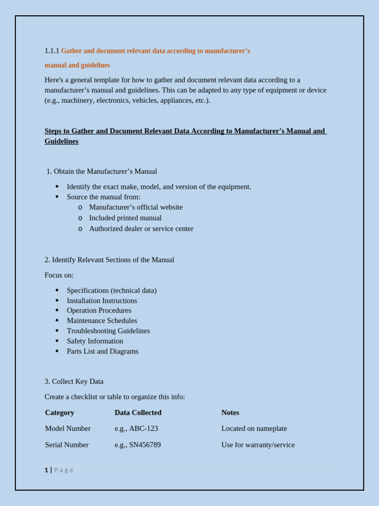 IIM-1-1 | PDF | Pressure Measurement | Personal Protective Equipment