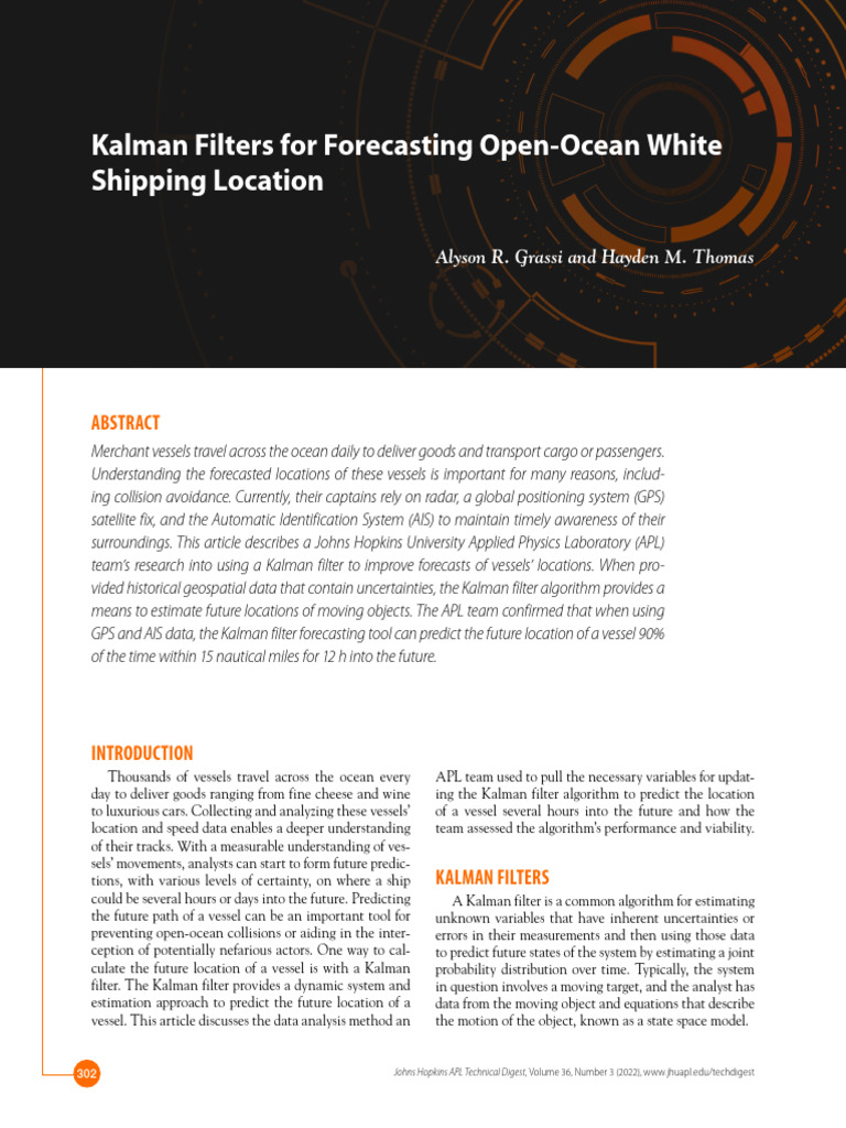 36 03 Thomas | PDF | Kalman Filter | Covariance