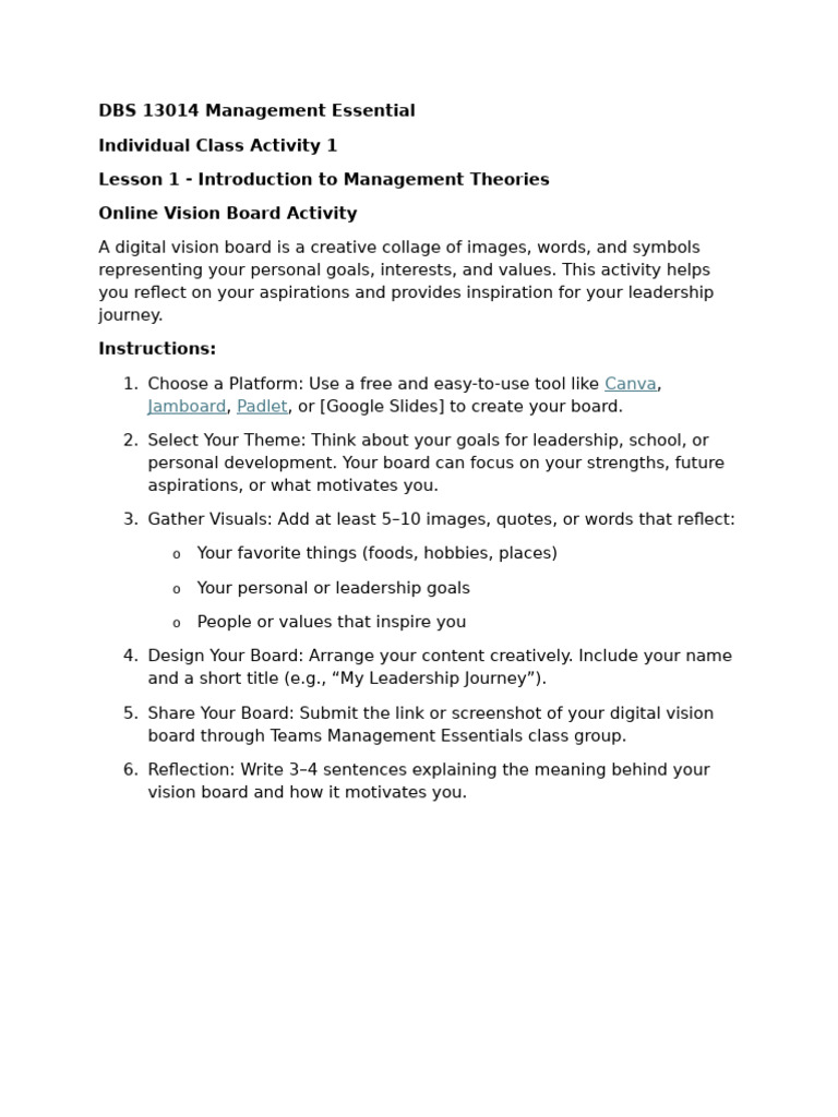 Lesson 1 - Individual Class Activity 1 | PDF