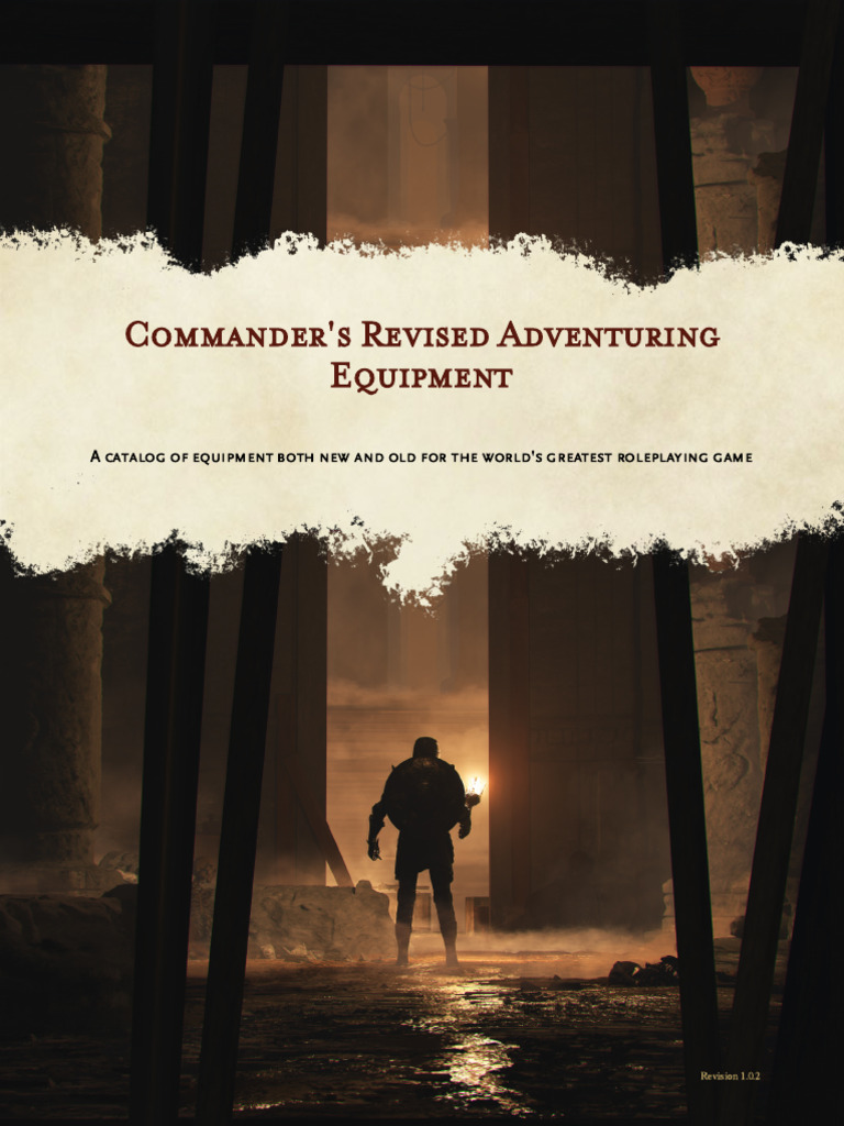Commander's Revised Adventuring Equipment - The Homebrewery | PDF | Clothing