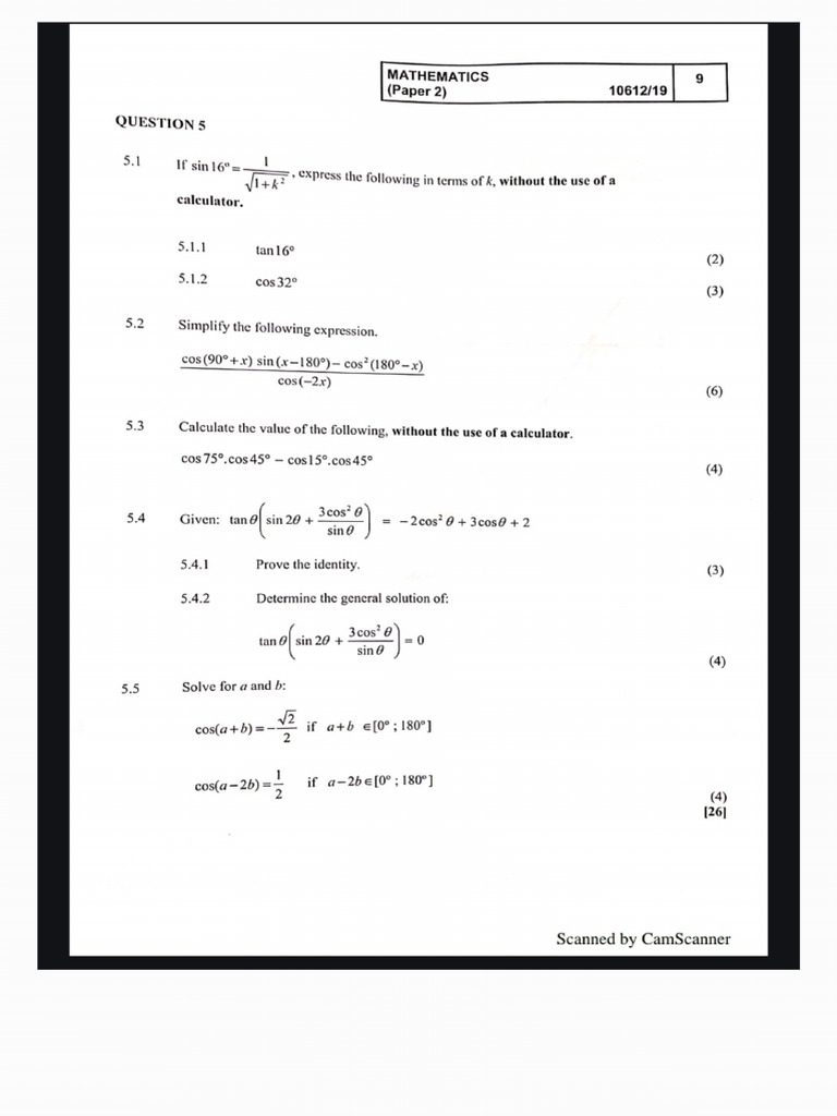 Test 3 Trig | PDF