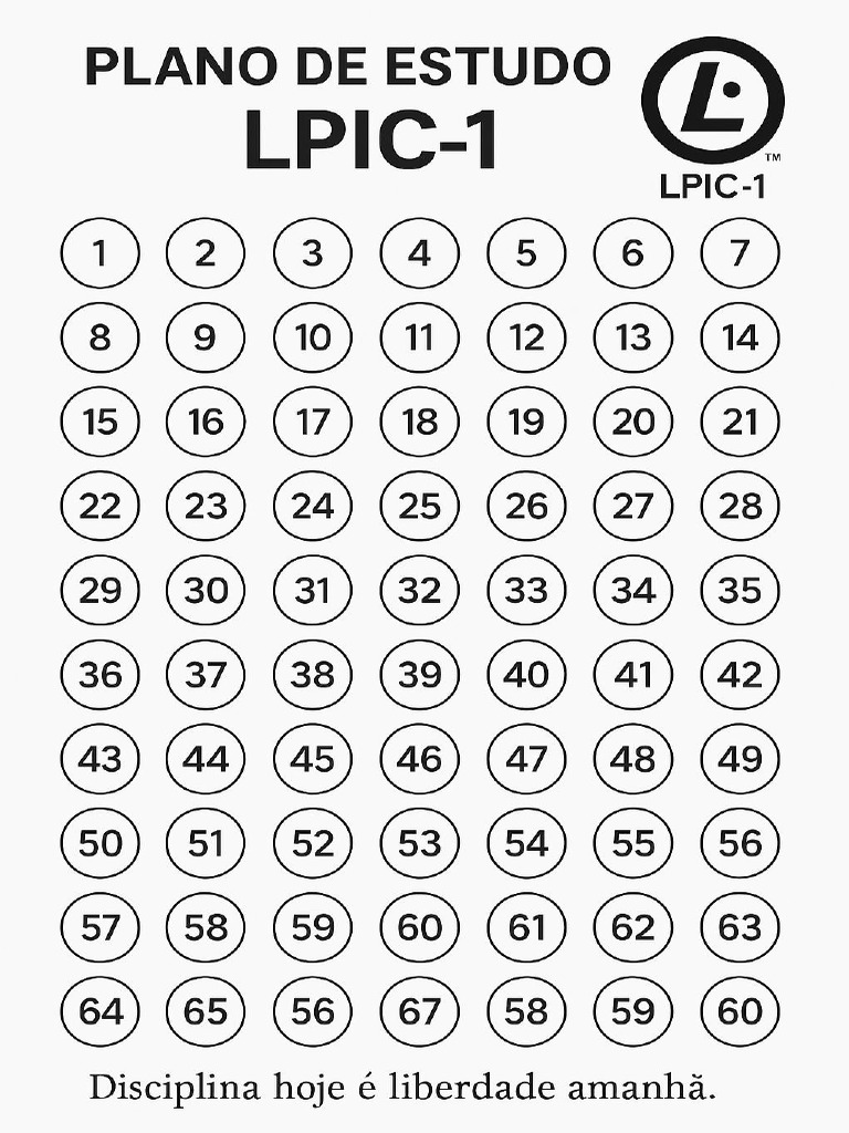 Planner LPIC1 60dias | PDF