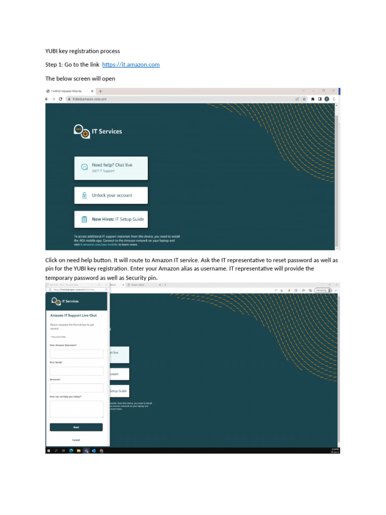 Yubi Key Registration Process Documentation | PDF