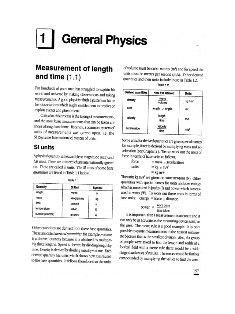 General Physics Notes Pdf