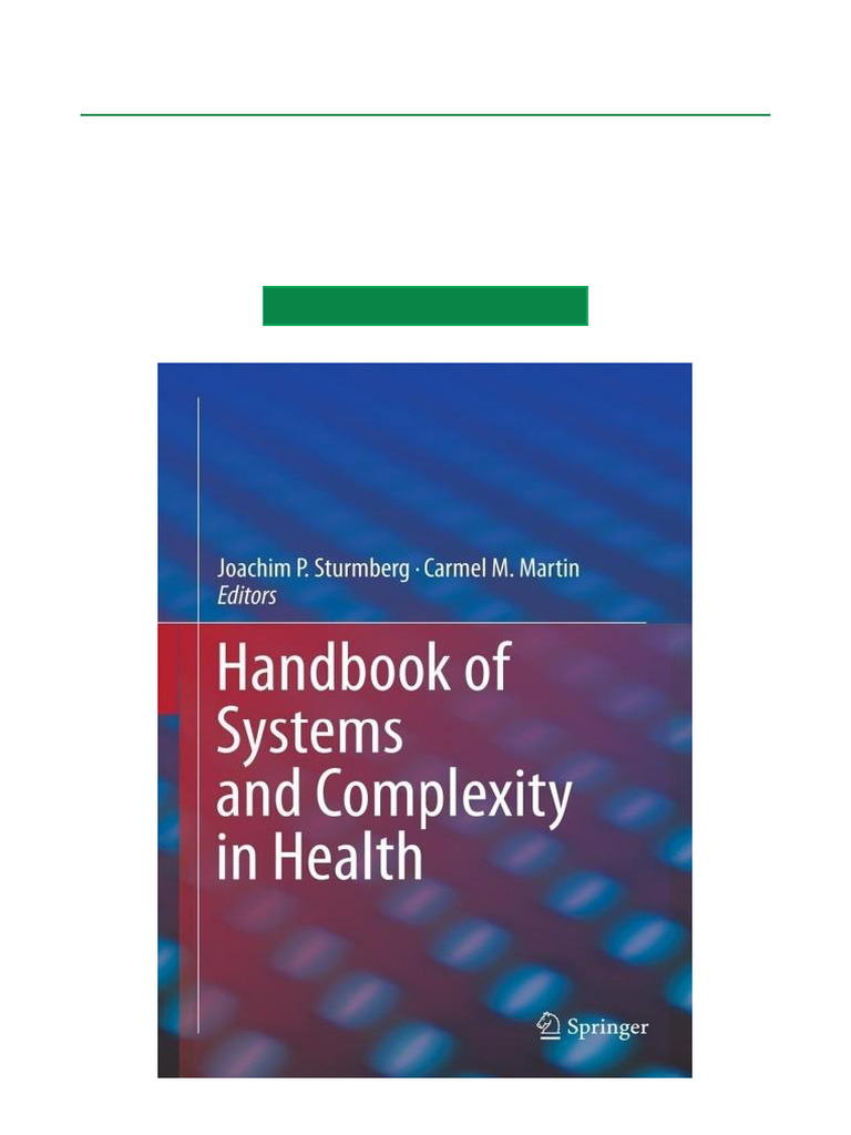 Handbook of Systems in Health | PDF