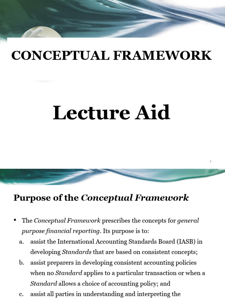 Conceptual Framework For Financial Reporting | PDF | Going Concern | Revenue