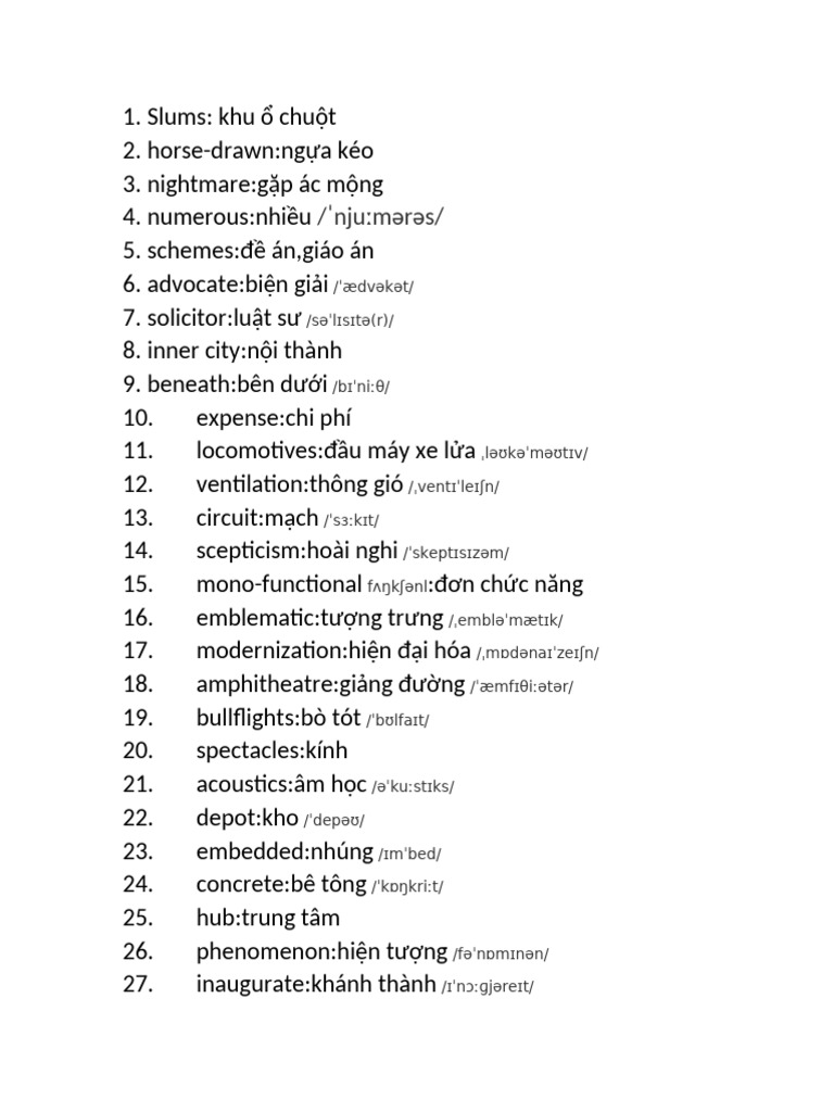 Thirty Words | PDF