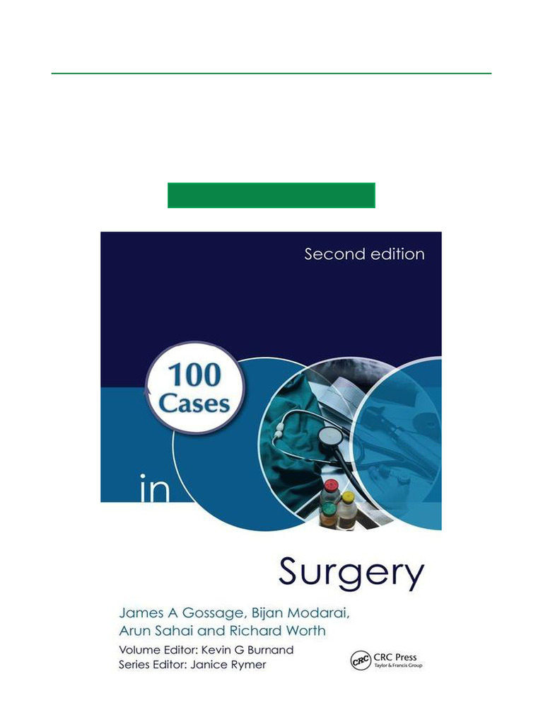 100 Cases in Surgery, 2nd Edition | PDF | Abdomen | Medical Specialties
