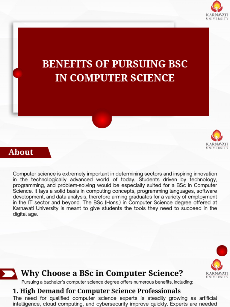 Benefits of Pursuing BSC in Computer Science | PDF | Science | Computing