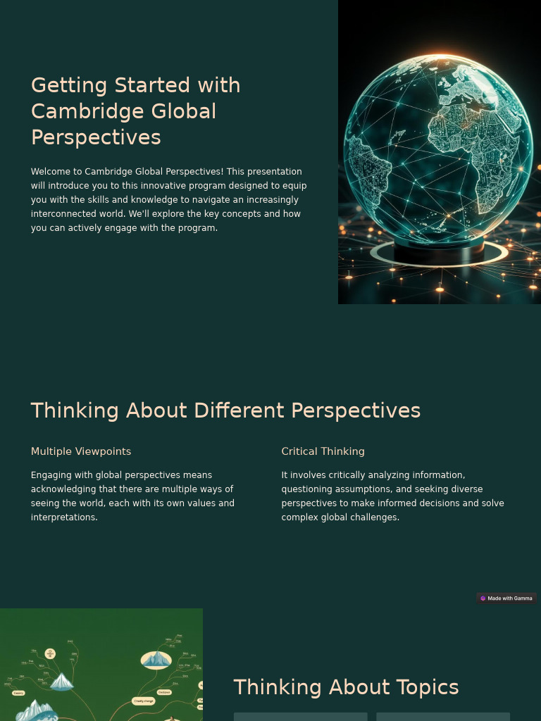 Getting Started With Cambridge Global Perspectives | PDF