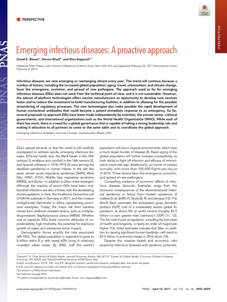 Emerg Dis Proactive Approach | PDF | Vaccines | Pandemic