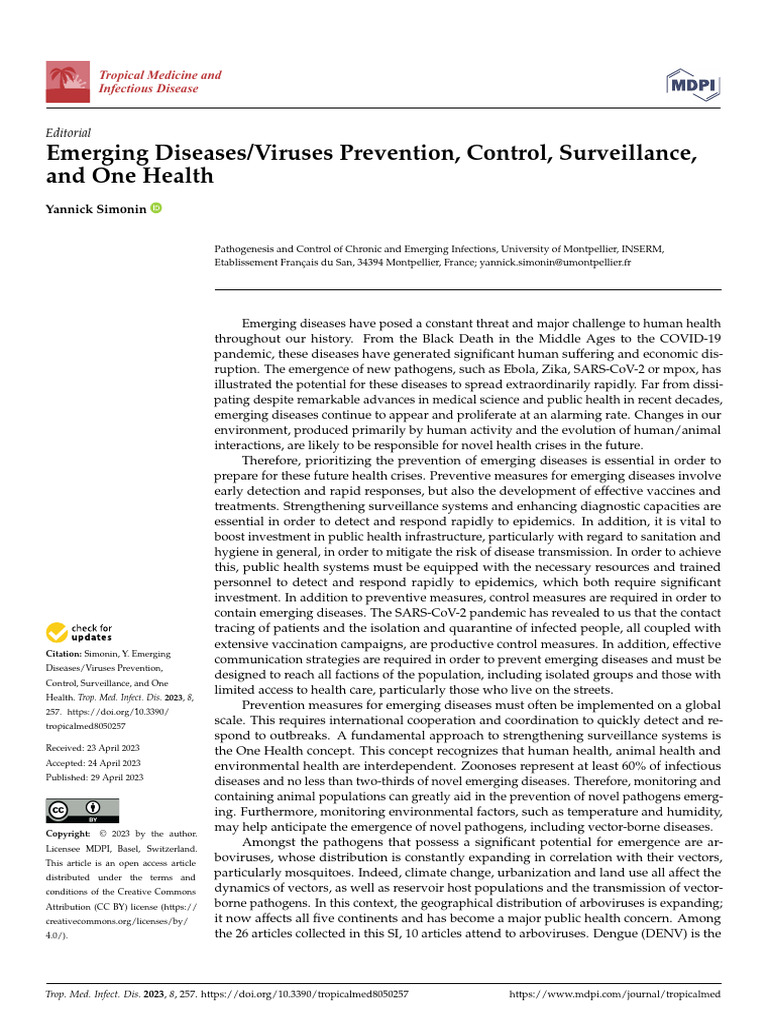 Emerg Dis Prevention Control | PDF | Zika Virus | Public Health