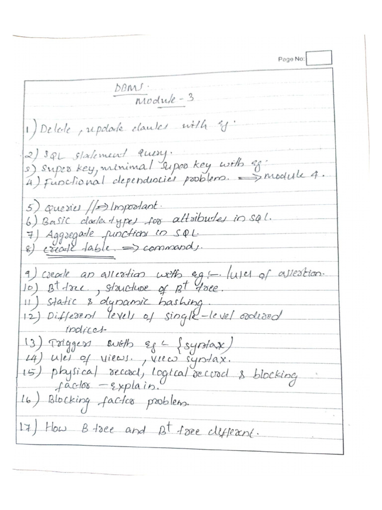 DBMS Module3 | PDF