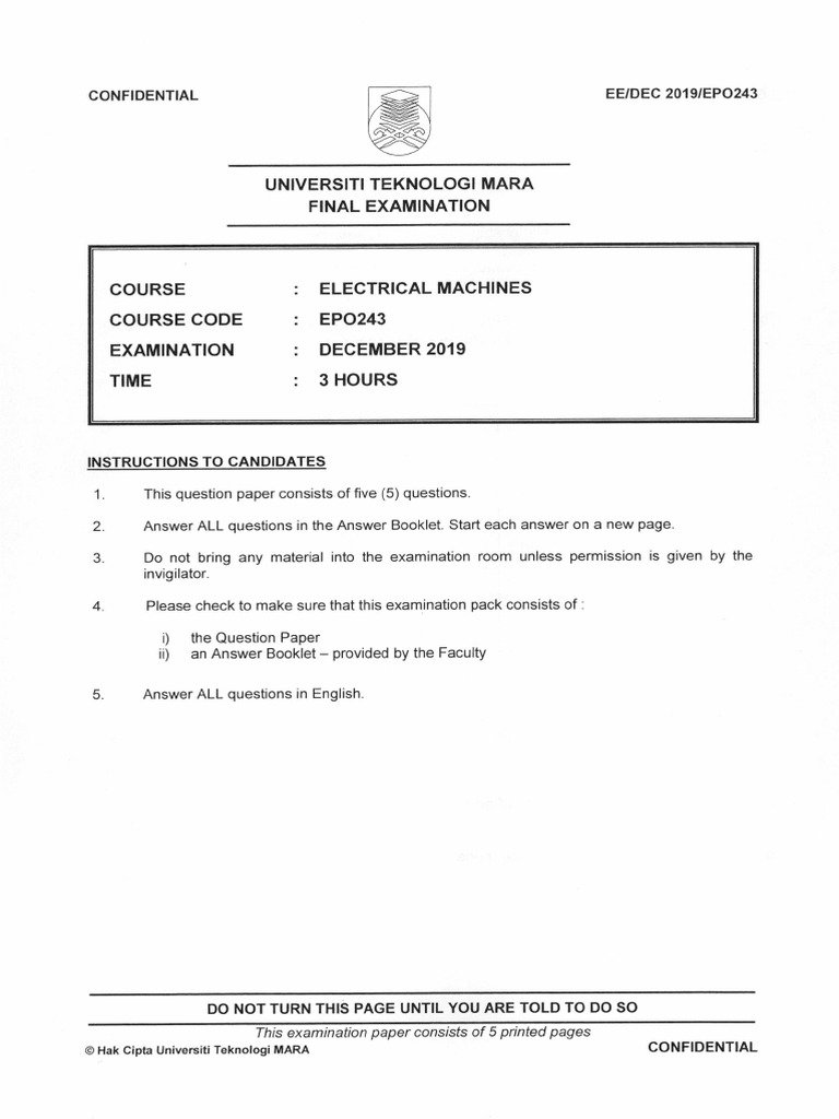 Faculty - Electrical Engineering - 2020 - Session 1 - Pra-Diploma Dan Diploma - Epo243 | PDF ...