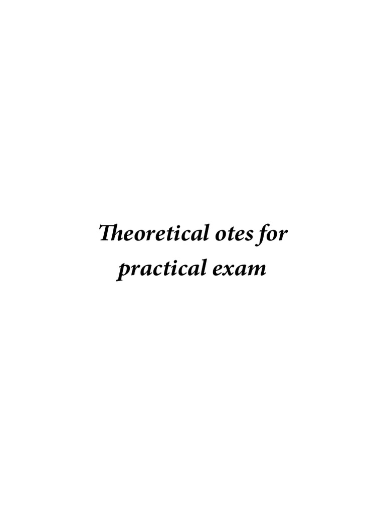 Theoretical Notes For Practical | PDF | Spreadsheet | Table (Database)