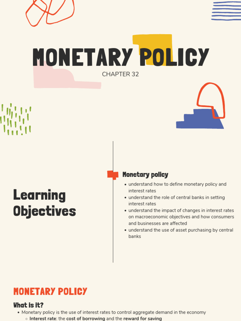 Edexcel International GCSE Economics Chap 32 - Monetary Policy | PDF ...