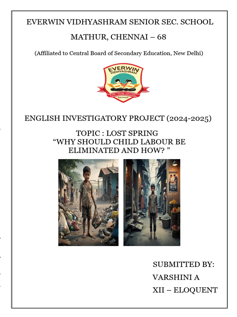 Eliminating Child Labour: Key Insights | PDF