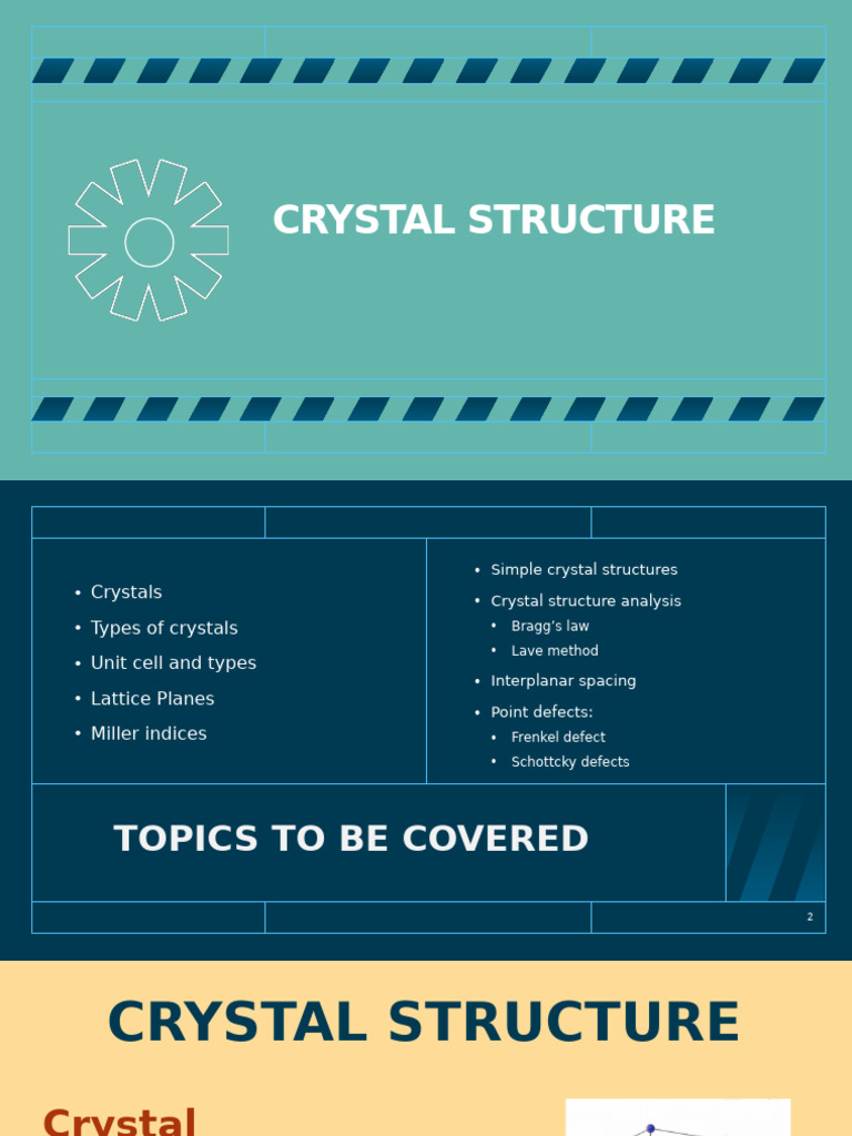 Crystal Structure Notes | PDF | Crystal Structure | Crystal