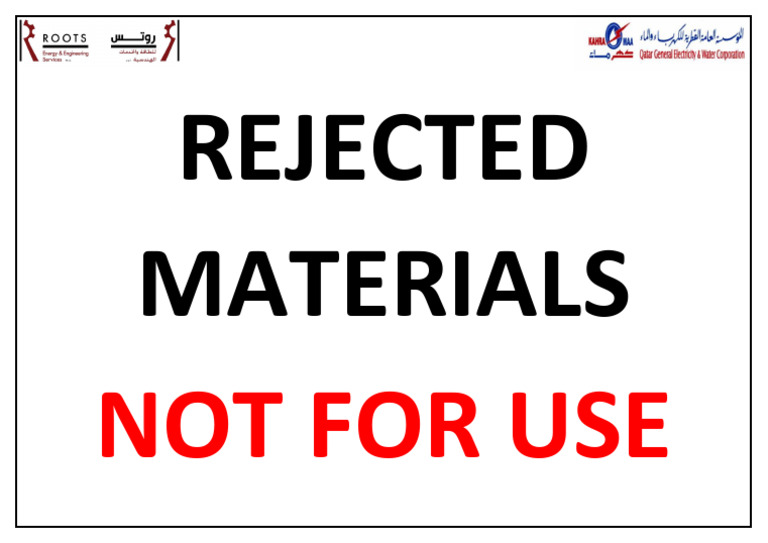 Rejected Material | PDF