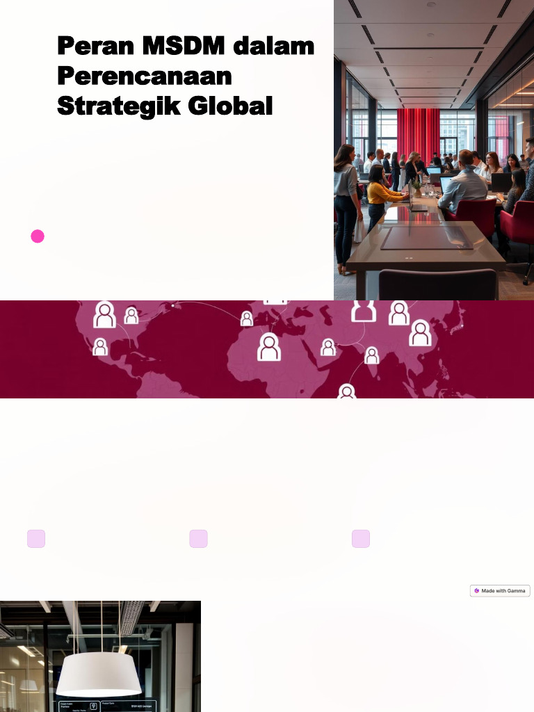 BAB 2 Peran MSDM Dalam Perencanaan Strategik Global | PDF