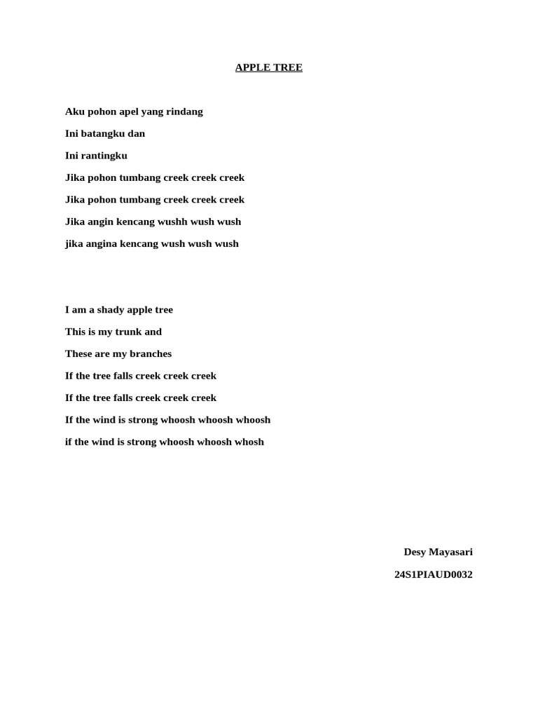 Apple Tree | PDF