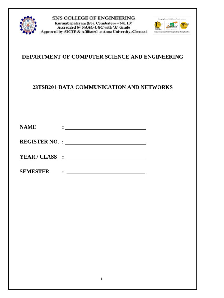 DCN (1) (1) 1 2 | PDF | Computer Network | Encryption