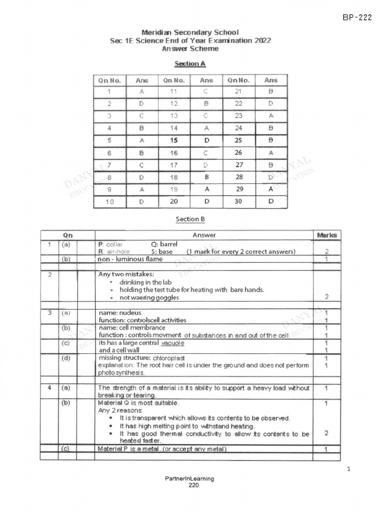 Answers (Meridian) | PDF