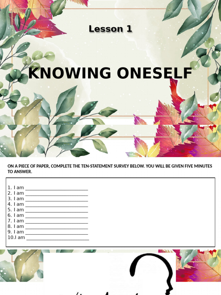 Self-Discovery and Personality Insights | PDF | Extraversion And ...