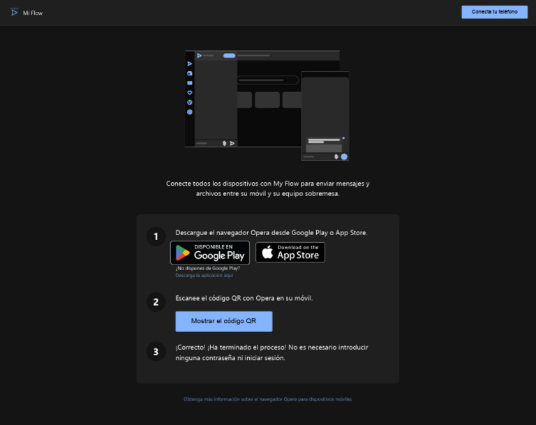 Conecta Dispositivos con My Flow en Opera | PDF