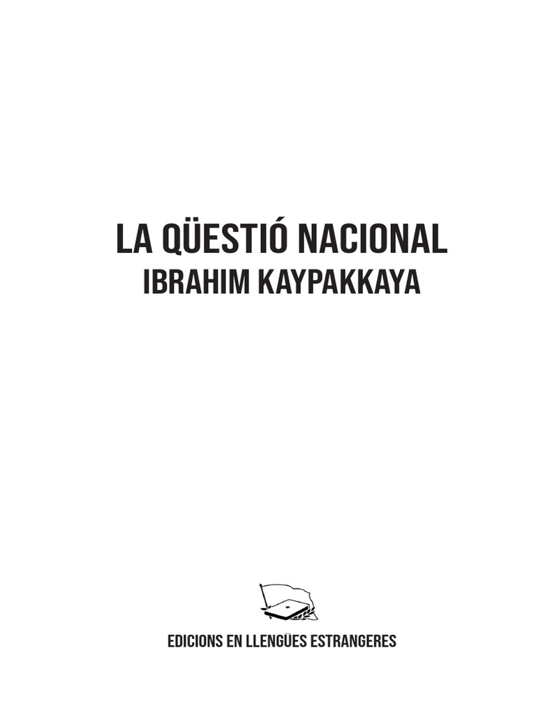 CAT-I.-Kaypakkaya-Questio-Nacional | PDF