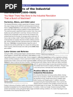 Working Conditions in the Industrial Revolution | PDF | Industrial ...