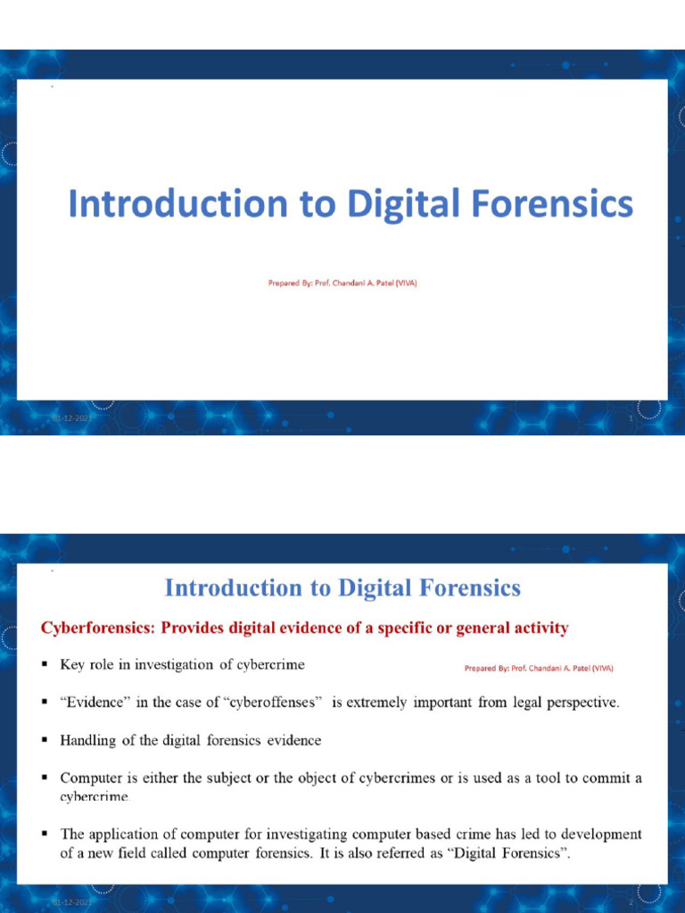 Cyber Security and Digital Forensic | PDF