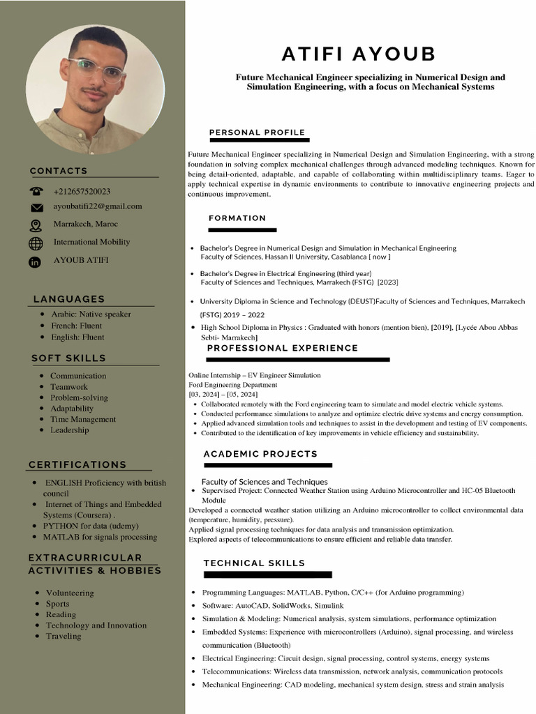 Ayoub Atifi CV | PDF