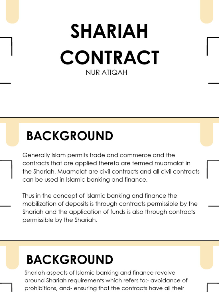 Far 730 - Q5 Nur Atiqah - Shariah Contract | PDF | Islamic Banking And ...