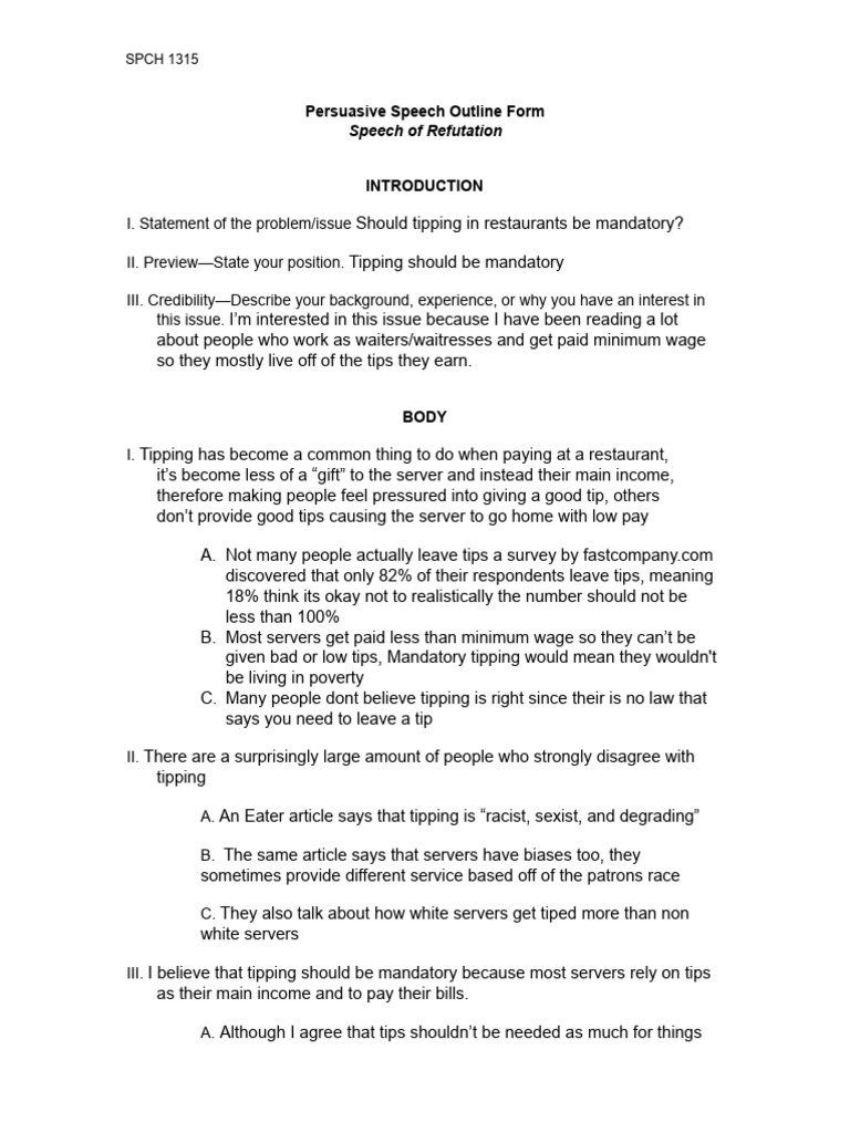 Mandatory Tipping in Restaurants Debate | PDF | Gratuity | Waiting Staff