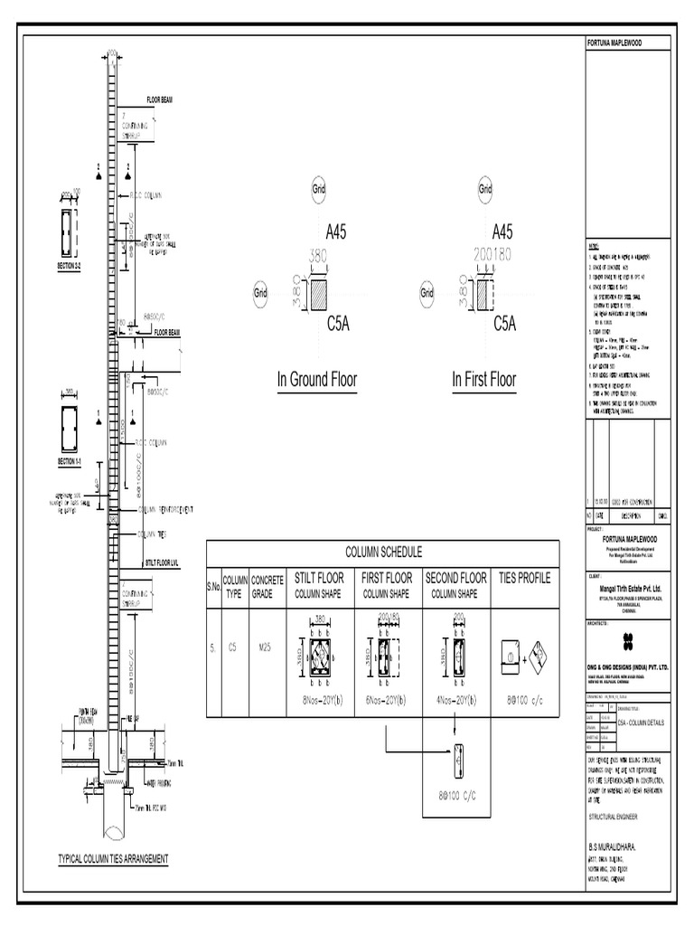 Column Details On 22 Sep 2010-Model | PDF | Components | Architectural ...