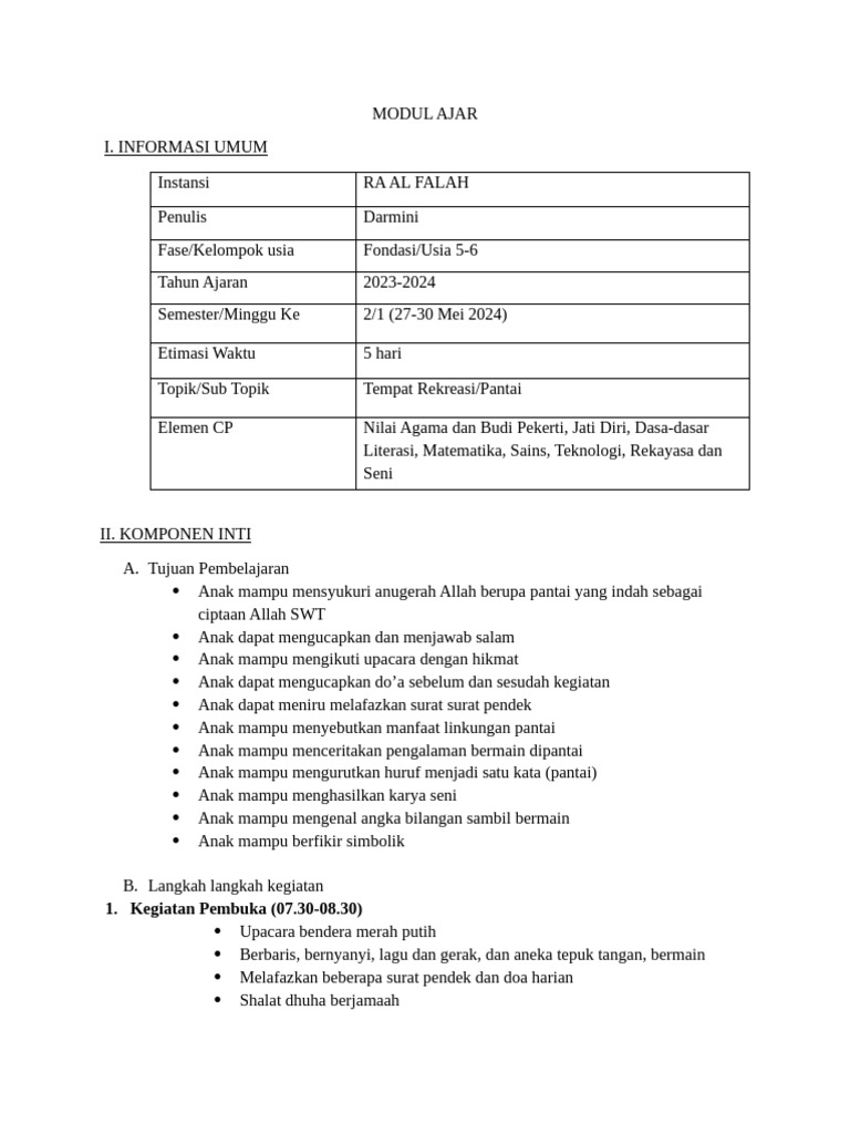 MODUL AJAR Buk Mimin | PDF