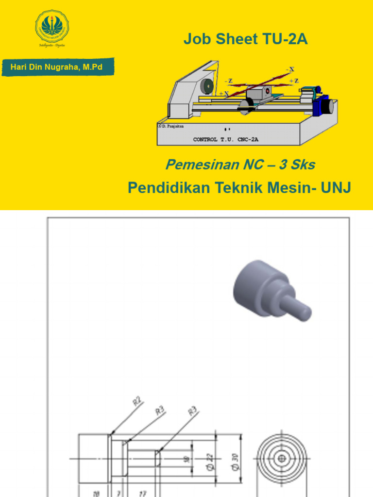4 Jobsheet CNC 2axis | PDF