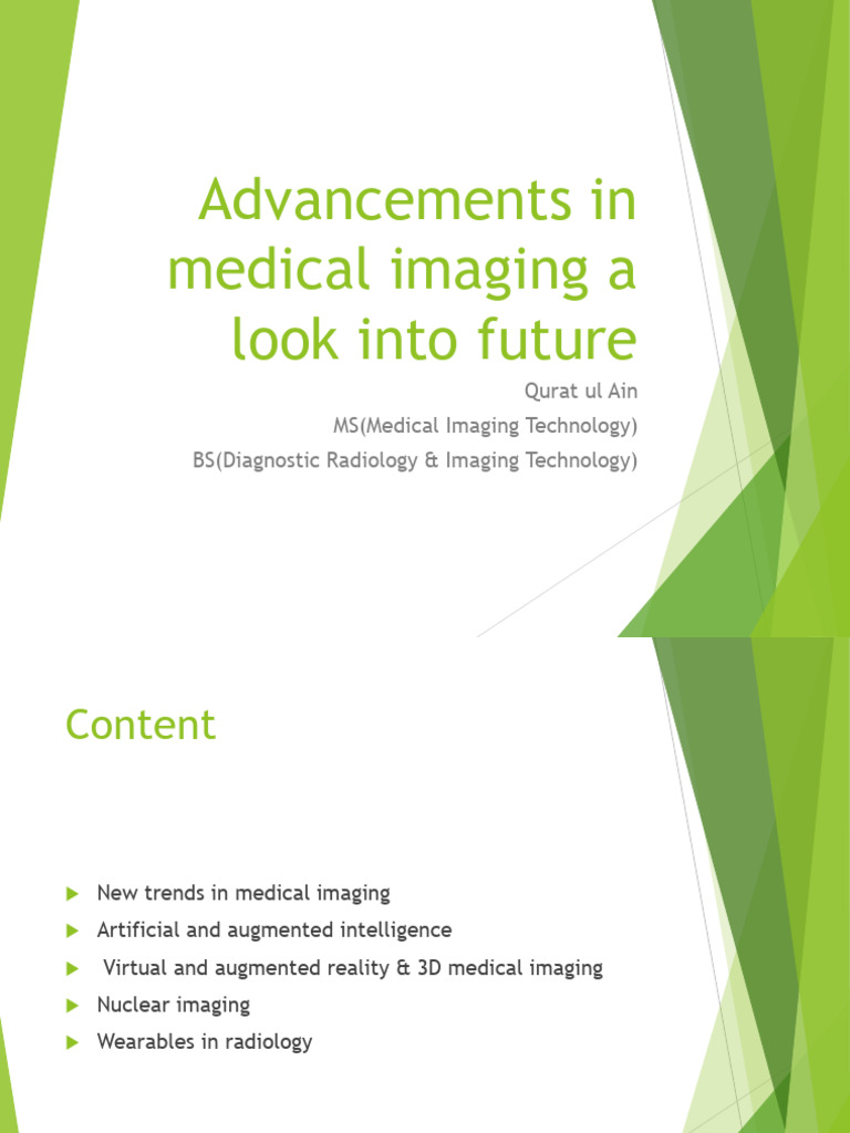 Lec 23 Advancements in Medical Imaging A Look Into Future | PDF ...